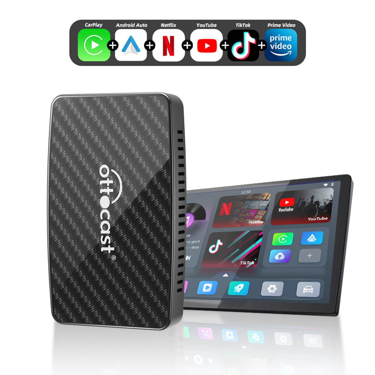🌸Spring Sale🌿Play2Video Pro Wireless CarPlay/ Android Auto All-in-one
